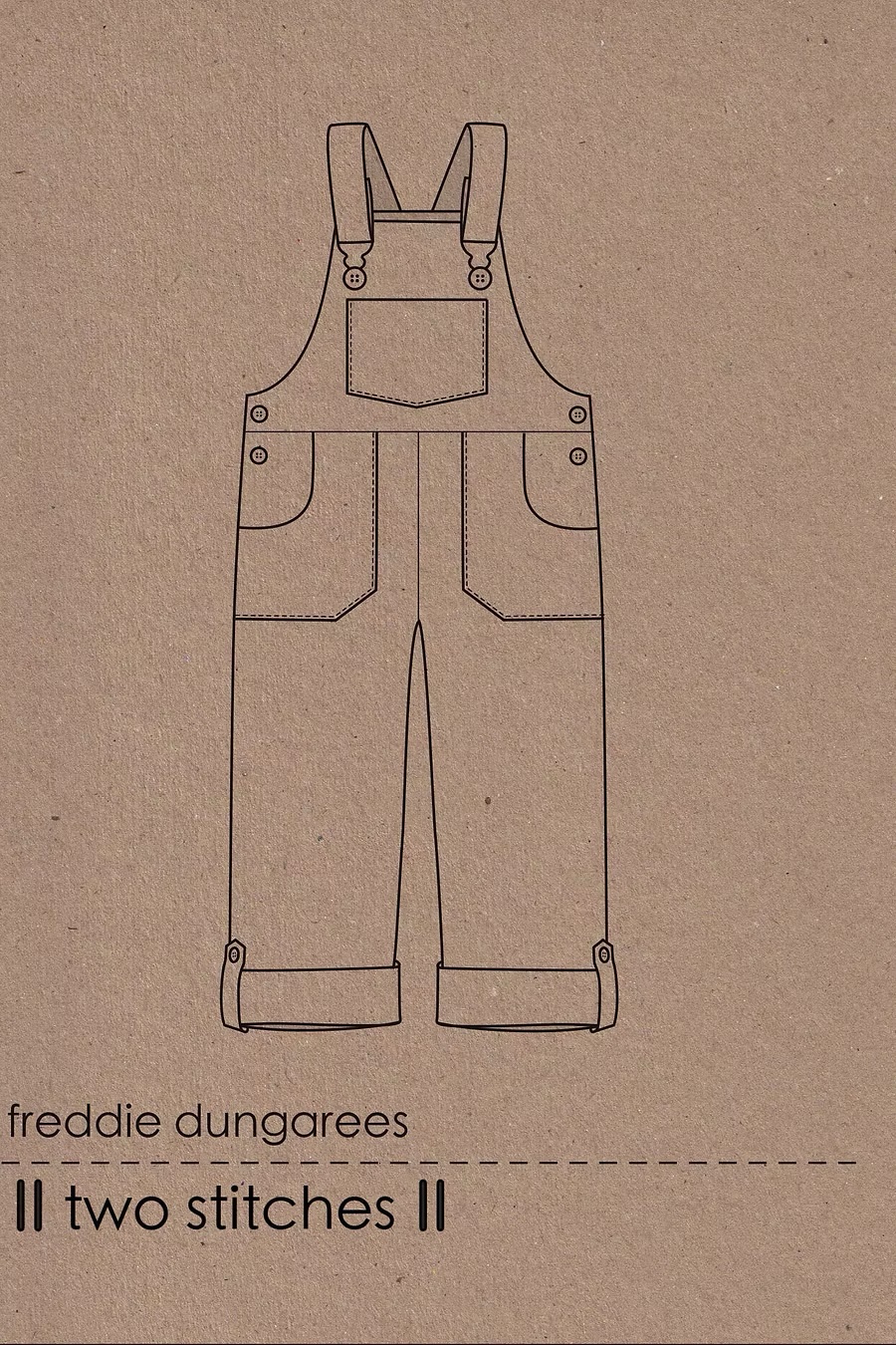 Freddie Dungarees - Sewing Pattern - Creations Store UK